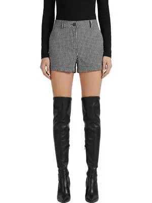 Michael Kors Gingham Cotton Shorts - Multicolor