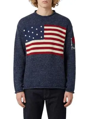 Polo Ralph Lauren I Heart Polo" Flag Sweater - Blue