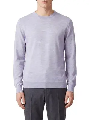 Fedeli Virgin Wool Crewneck Jumper - Grey