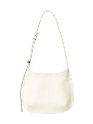 Jacquemus Jacquemus Le Petit Bisou Embossed Leather Bag Ivory
