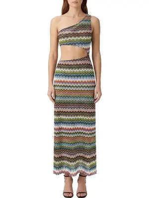 MISSONI Missoni One-Shoulder Cut-Out Maxi Dress