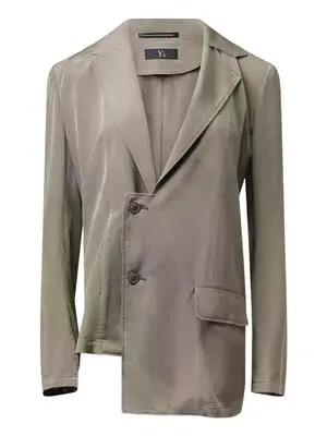 Y’s Asymmetric-hem Jacket - Neutrals