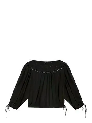Isabel Marant Étoile Nelida Blouse Silk Gauze - Black