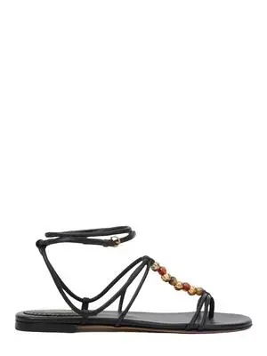 Isabel Marant Étoile Yctoria Leather Sandals - Black
