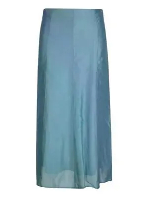 Calvin Klein Panel Detail Midi Skirt - Blue