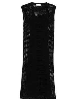 ROBERTO COLLINA Mesh-Knit Sleeveless Midi Dress