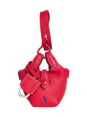 Polo Ralph Lauren Calfskin Polo Play Bag Charm - Red