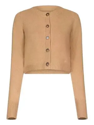Loulou De Saison Zephir Cropped Cardigan - Neutrals