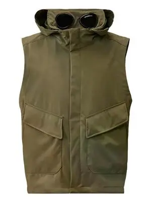 C.P. COMPANY Shell-r Goggle Gilet - Green