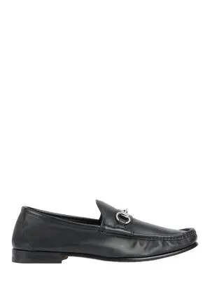 Gucci Lugano Leather Loafers With Horsebit Detail - Black
