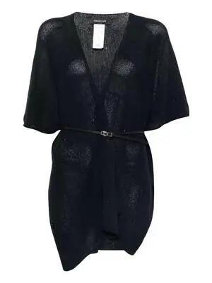 Fabiana Filippi V-neck Cardigan-coat - Blue