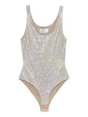 Giuseppe Di Morabito Scoop-neck Bodysuit - Silver