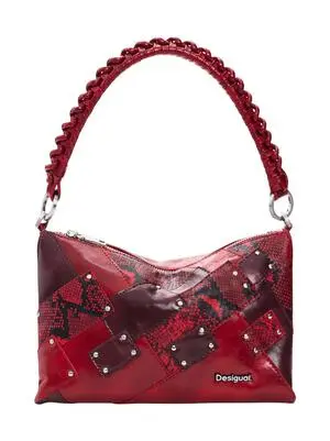 Desigual Faux Leather Crossbody Bag - Red