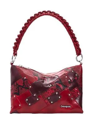 Desigual Faux Leather Crossbody Bag - Red