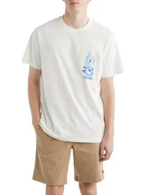 Rip Curl Liquid Trips Flower Graphic T-shirt - Bone