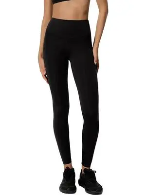 Lilysilk Silk Contour High Rise Soft Ease Leggins Black