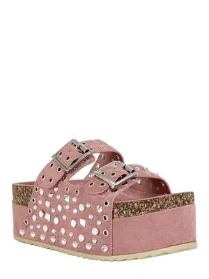 AZALEA WANG Kaegan Platform Sandal - Pink