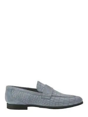 Kurt Geiger Aldgate Flex Reptile Embossed Loafer Medium Blue