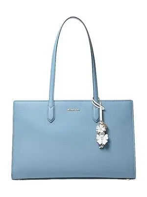 Michael Kors Leather Tote Bag - Chambray