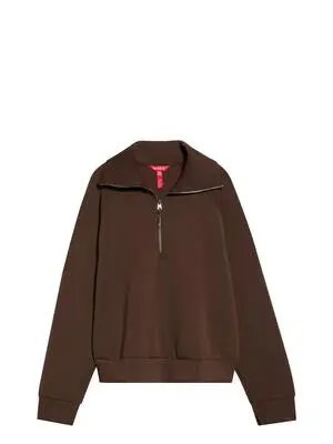 Spanx SPANX® Airessentials Half Zip Sweatshirt Umber Root