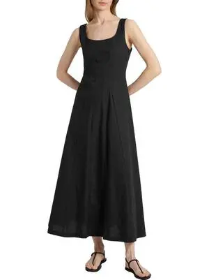 Santorelli Pagina Sleeveless Maxi Dress - Black