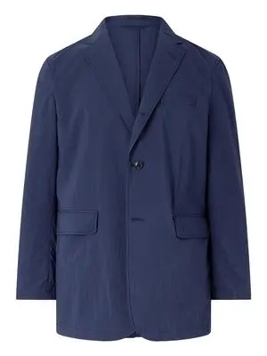 BEAMS 3b Anywhere Seersucker Blazer - Blue