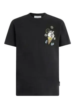 Philipp Plein Round Neck Gelato Monsters T-shirt - Black