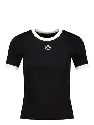 MARINE SERRE Embroidered Moon Logo T-shirt - Black
