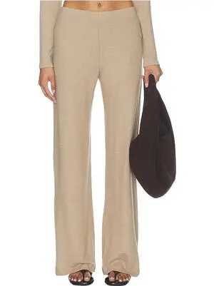 LESET Lauren Wide Leg Pant - Sable