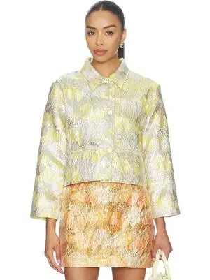 Renggli Brocade Cropped Jacket - Sunshine