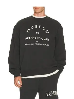 MUSEUM OF PEACE & QUIET Crewneck Sweatshirt - Black