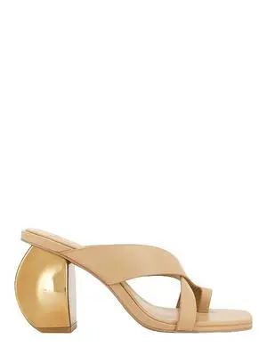 Cult Gaia Nina Sculptural Heel Sandal - Sesame