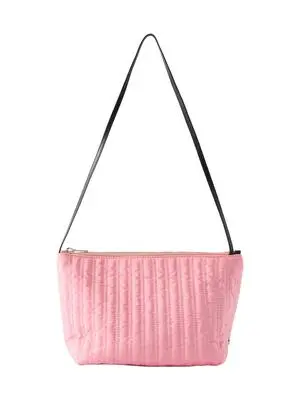 VALESQUE Leather-trimmed Quilted Shell Shoulder Bag - Pink