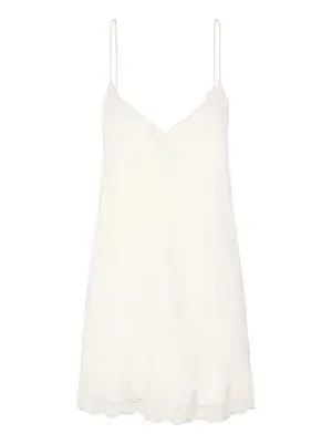 RÓHE Lace-trimmed Silk-blend Satin Camisole - White
