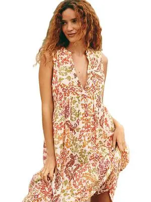 CELANDINE Kallie Cotton Gauze Maxi Dress - Multi