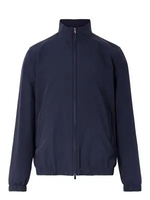 Thom Sweeney Shell Bomber Jacket Navy