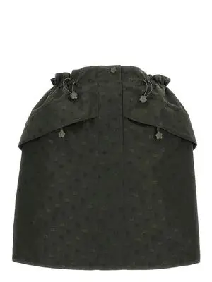 Cecilie Bahnsen Delina Iris Jacquard Skirt - Verde