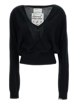 Extreme Cashmere V-neck No. 467 Collin Sweater - Black