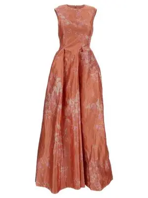 Erdem Floral Print Hourglass Gown - Multicolor