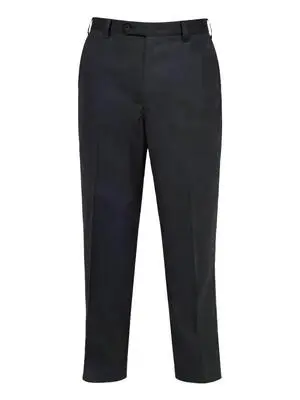 Comme Des Garçons Buckled-back Trousers - Blue