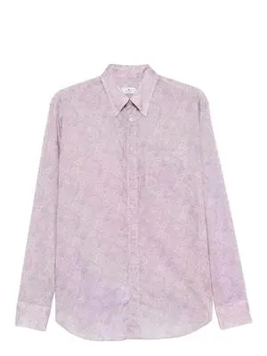 Etro Paisley-print Button-down Shirt - Purple