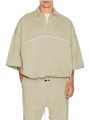 Fear Of God 3/4 Sleeve Modern Polo Sweatshirt - Grey