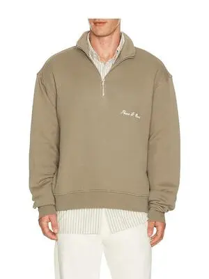 MUSEUM OF PEACE & QUIET Signature Quarter Zip - Brown