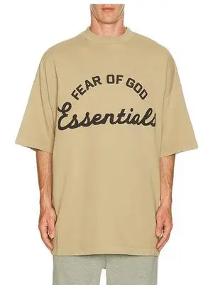Fear Of God Fear Of God ESSENTIALS Training 90's Short Sleeve Tee In Neutral. Size M. Also Neutral