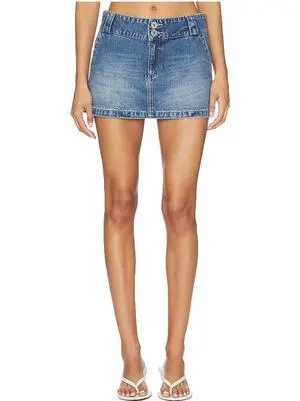 Abrand Denim 99 Denim Mini Skirt - Blue