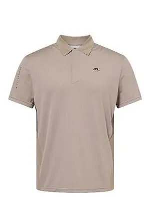 J. Lindeberg Neri Hybrid Knit Polo Shirt - Brindle