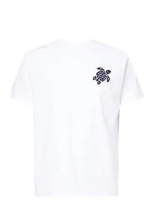 Vilebrequin Partisol Branded-print Cotton-jersey T-shirt - Blanc