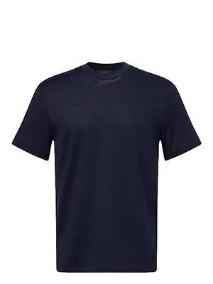 Dunhill Crew-neck Short-sleeve Linen And Cotton-blend T-shirt - Ink