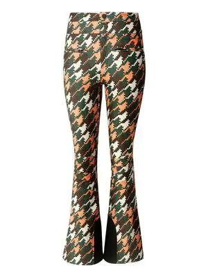 Perfect Moment Perfect Moment High-Waist Aurora Flare Ski Pants Scratch-houndstooth
