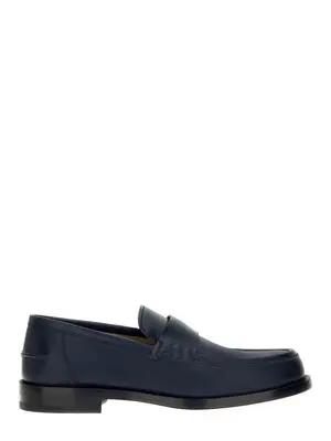 GIANVITO ROSSI Gianvito Rossi Nicola Leather Loafers Blu